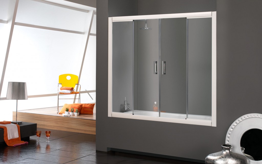 Modelo 951: Frontal baño cuatro hojas, dos correderas + dos fijas ...